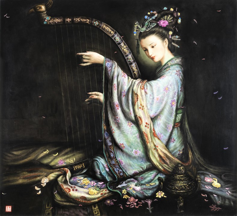 Luo Guohua - Playing Seven-stringed Zither - CIMB-PP-2111-002 | Grand ...